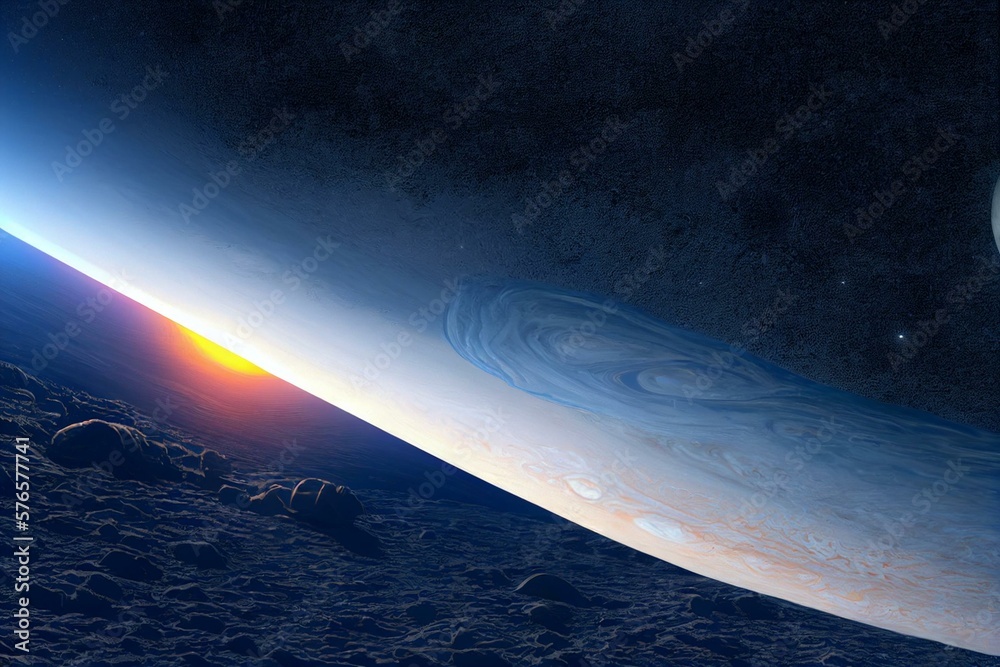 360 degree Europa surface, mysterious icy moon of Jupiter ...