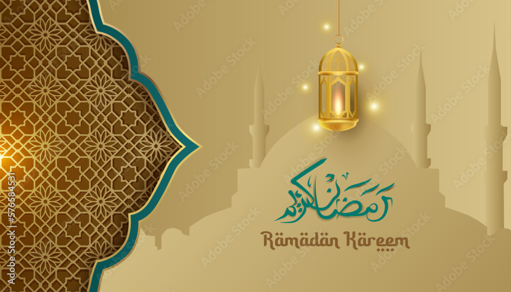 islamic background decoration. papper gradient islamic pattern with ...