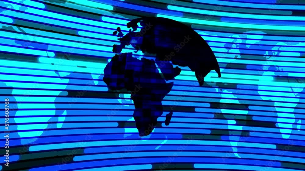 news background animated 4k. Global earth map rotating digital world ...