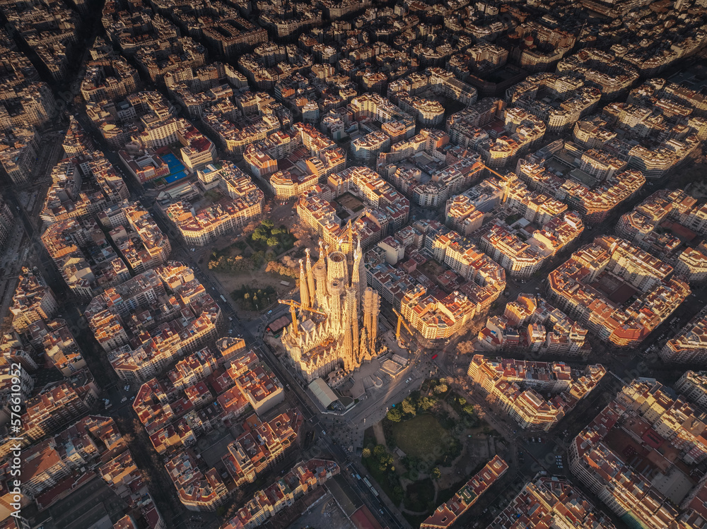 Captivating Barcelona from Above: A Stunning Aerial View of the City's ...