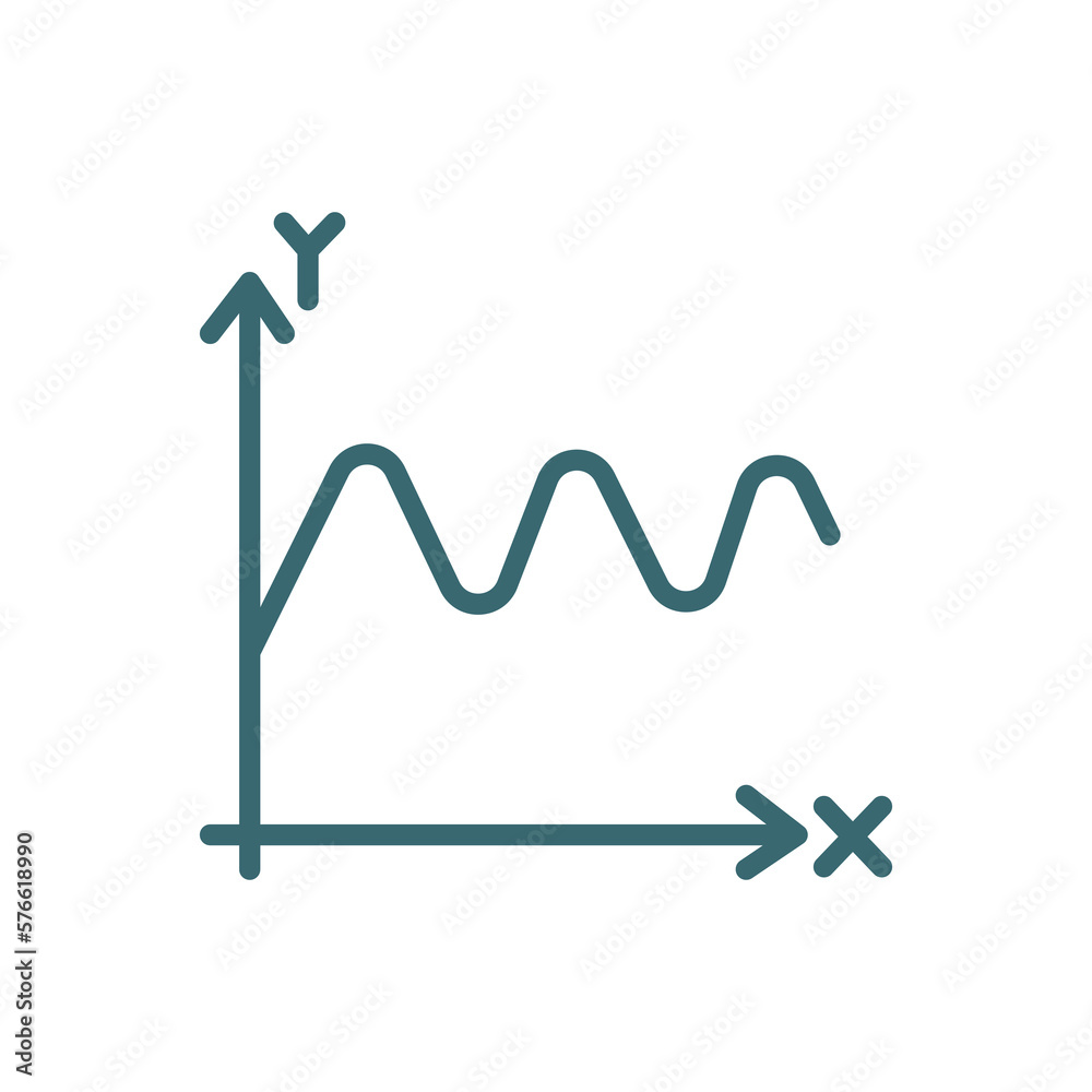 sinusoid icon. Thin line sinusoid, graph icon from education collection ...