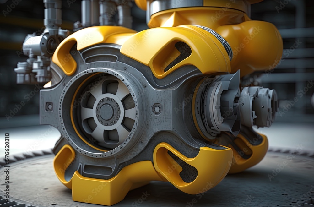 Robotic grippers used by manufacturing robot arms Generative AI Stock ...