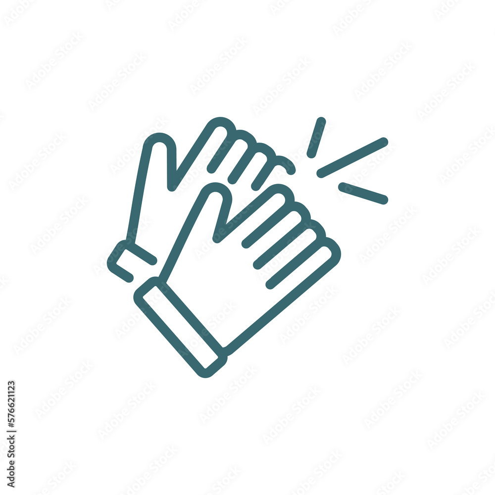 clap icon. Thin line clap icon from startup and strategy collection ...