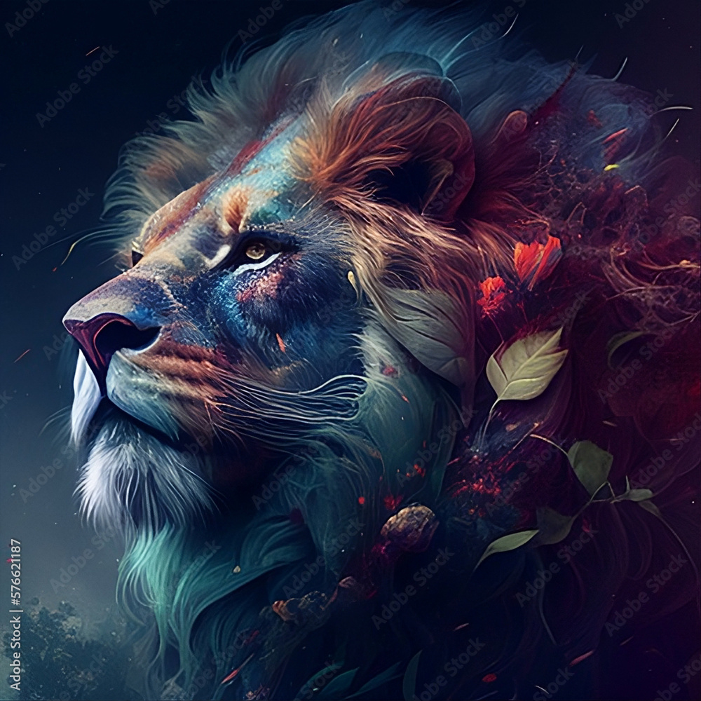 Lion Art Iphone Wallpaper