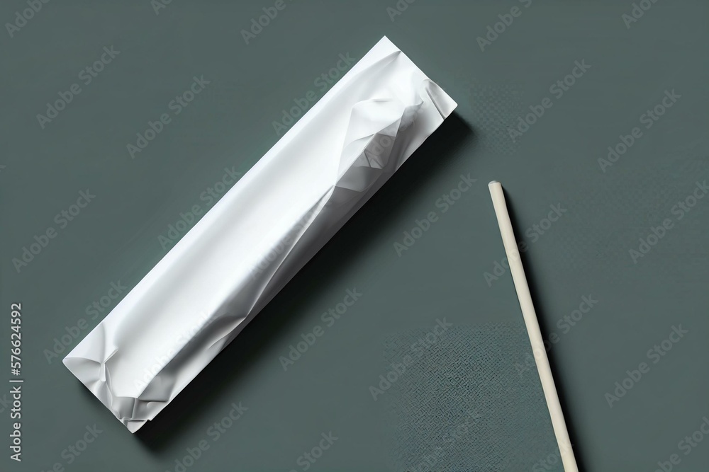 Blank white weed joint with plastic tube pack mockup, isolated ...