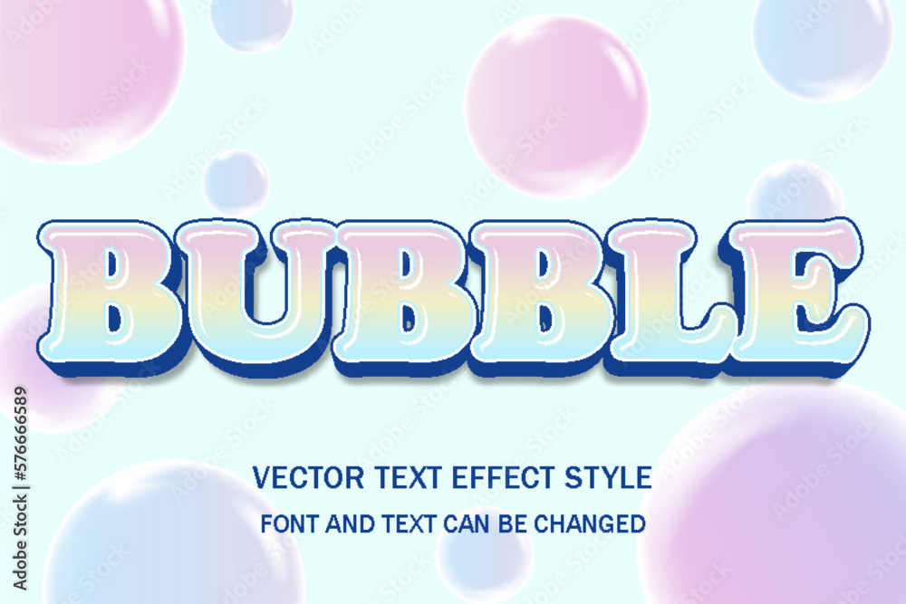 bubble soap sparkling shiny typography 3d editable text effect text ...
