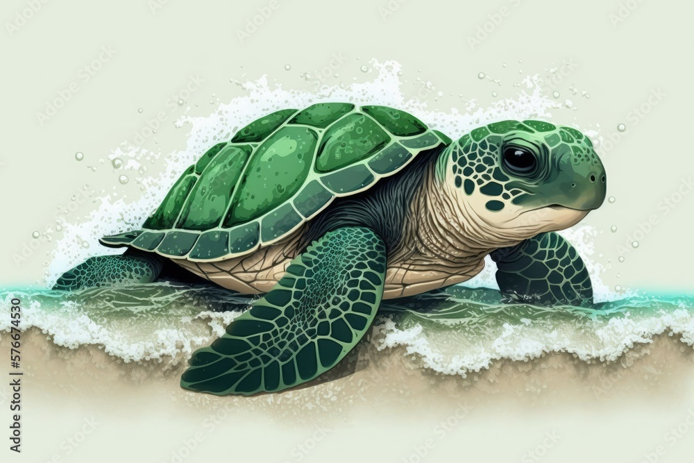 baby olive ridley (Lepidochelys olivacea), or Pacific ridley, sea ...