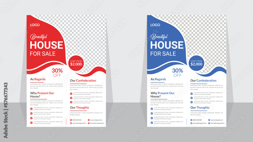 Simple Real Estate Flyer Template Design. real estate flyer, real ...