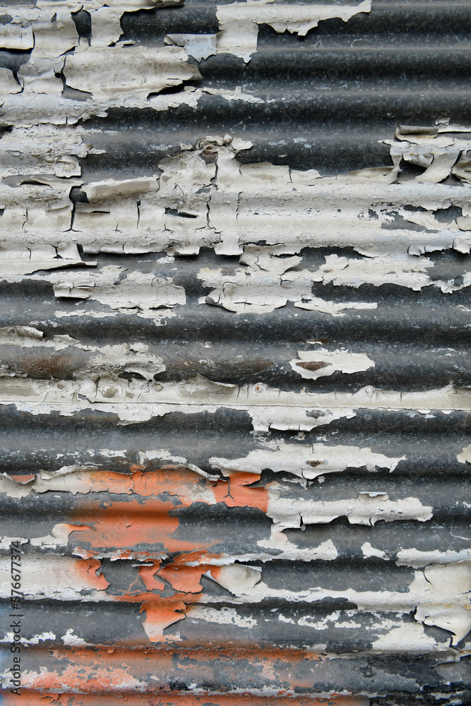 store shutter floor. Colorful shop shutter. Steel shutter door of ...