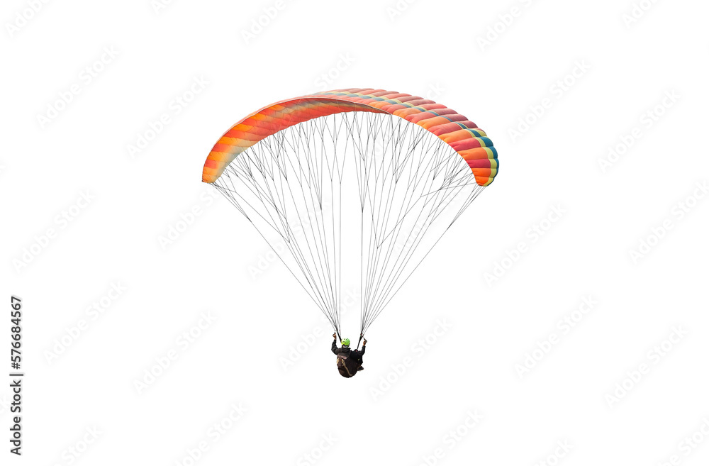 Bright colorful parachute on on transparent background, isolated. png ...