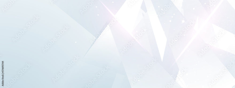 Abstract white banner background Stock Vector | Adobe Stock