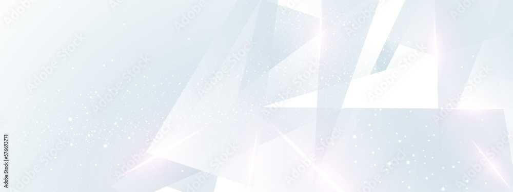 Abstract white banner background Stock Vector | Adobe Stock