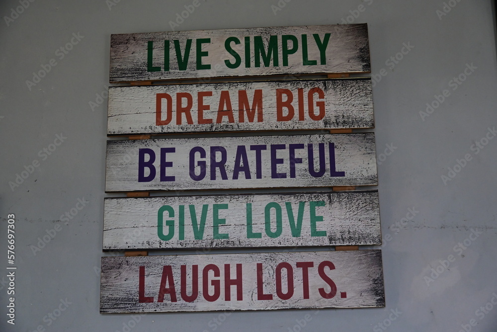 Sign board inspiration and motivation Stock Photo | Adobe Stock