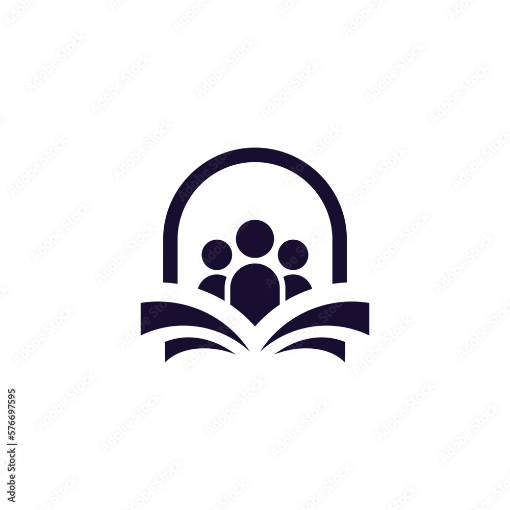 family and books church Stock Vector | Adobe Stock