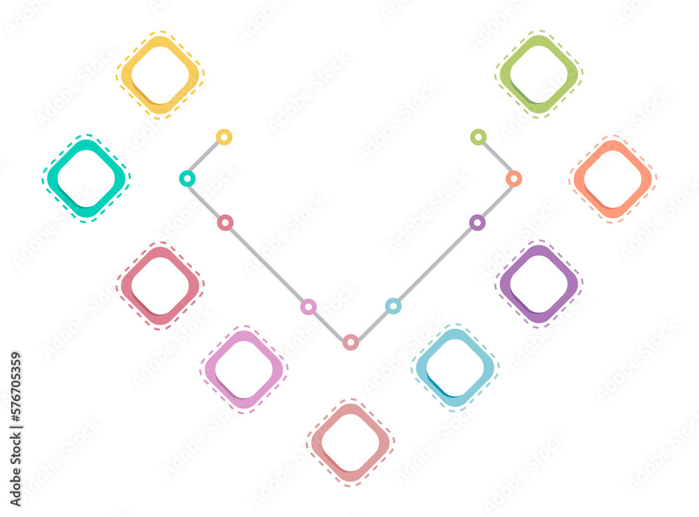 Infographic Template Showcases Abstract Chart Elements with Labels and ...