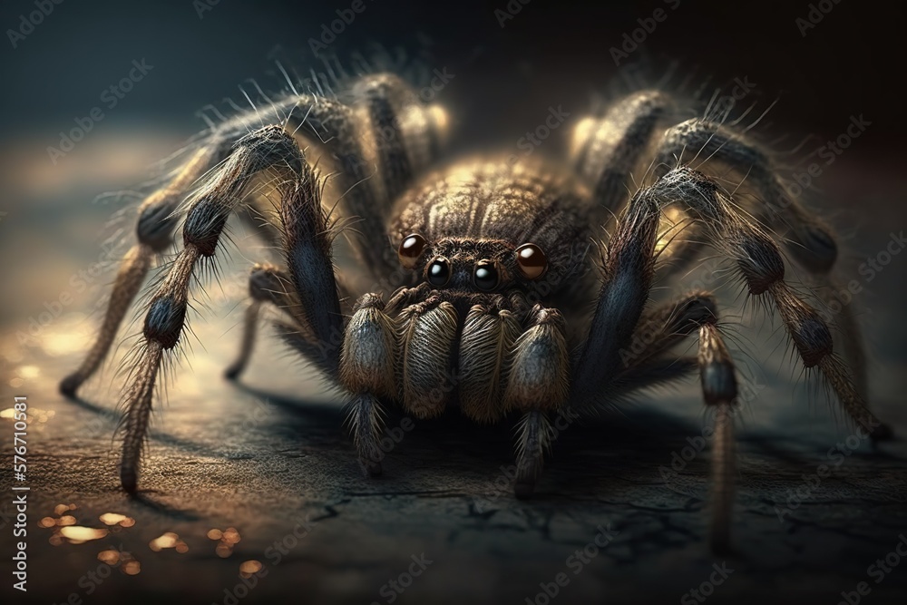 Very fat spider, concept of Gluttony and Over-sized, created with ...