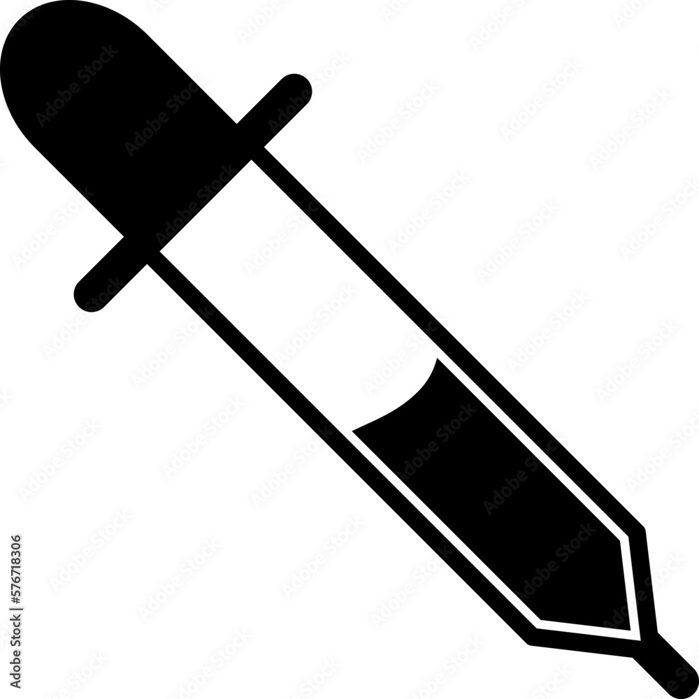 The icon of pipette. Simple flat icon illustration, vector of pipette ...