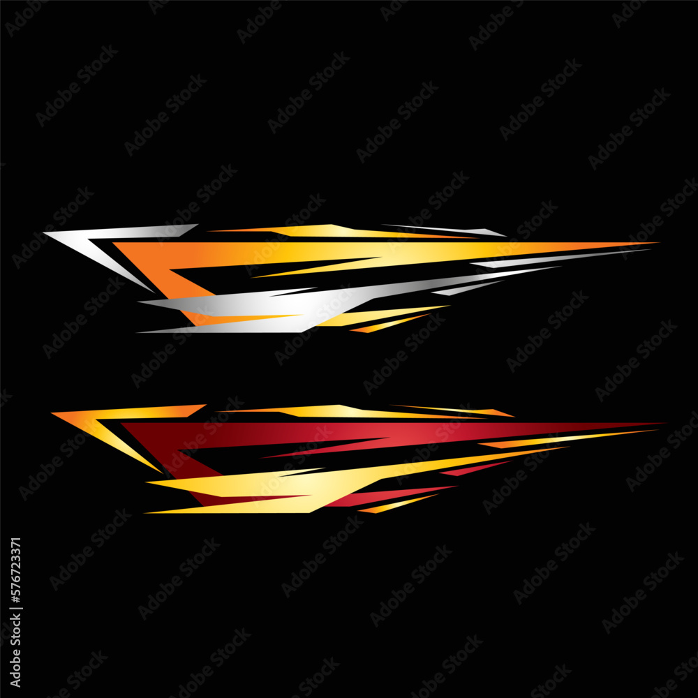 racing car livery decal template design vector Stock Vector | Adobe Stock