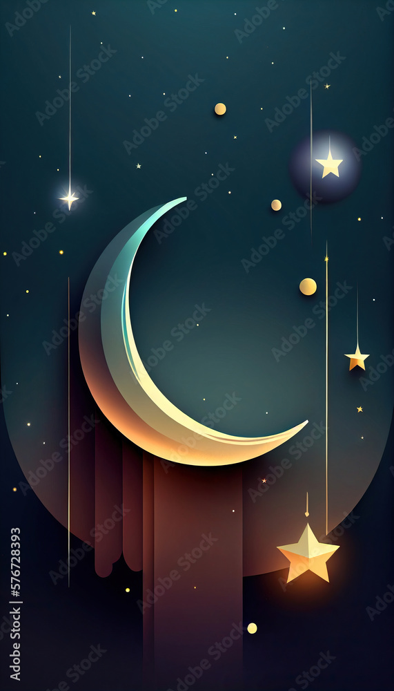 moon and stars,background with stars,moon in the night,starry night sky ...