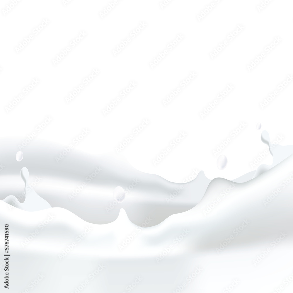 Realistic milk splash background illustration Stock Illustration ...