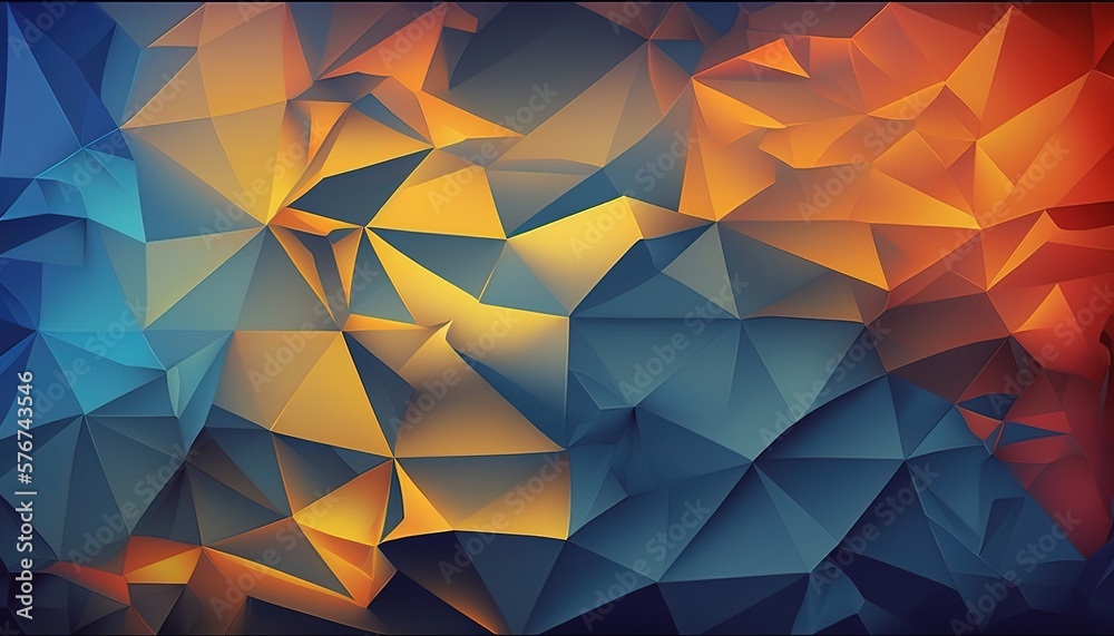 polygon crystal background wallpaper created with generative ai ...