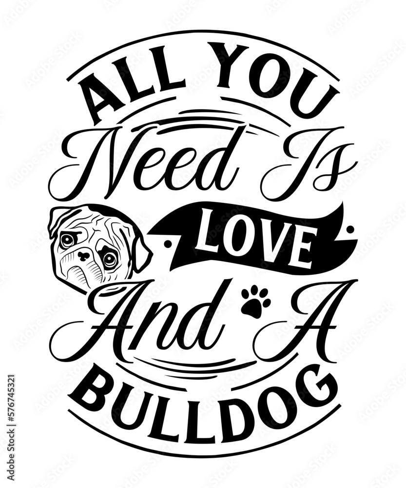 Bulldog dog svg, I love my Bulldog svg, Bulldog dog svg, Bulldog lover ...