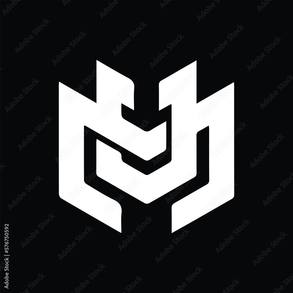 Poster MU UM Logo Design, Creative Minimal Letter UM MU Monogram – Wall ...