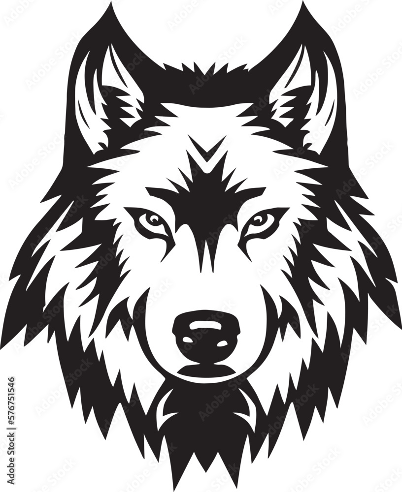 Wolf Head icon, wolf head logo, SVG Vector Illustration Stock Vector ...