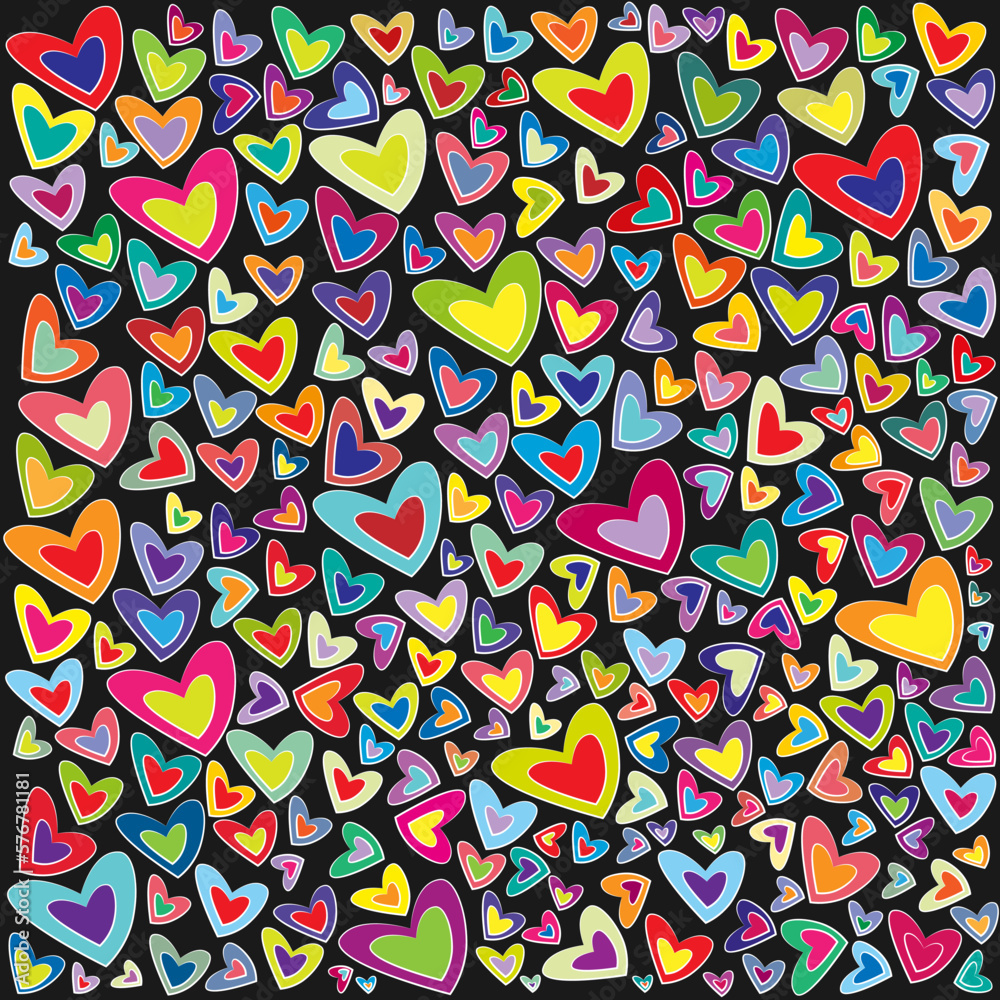 Corazones De Colores