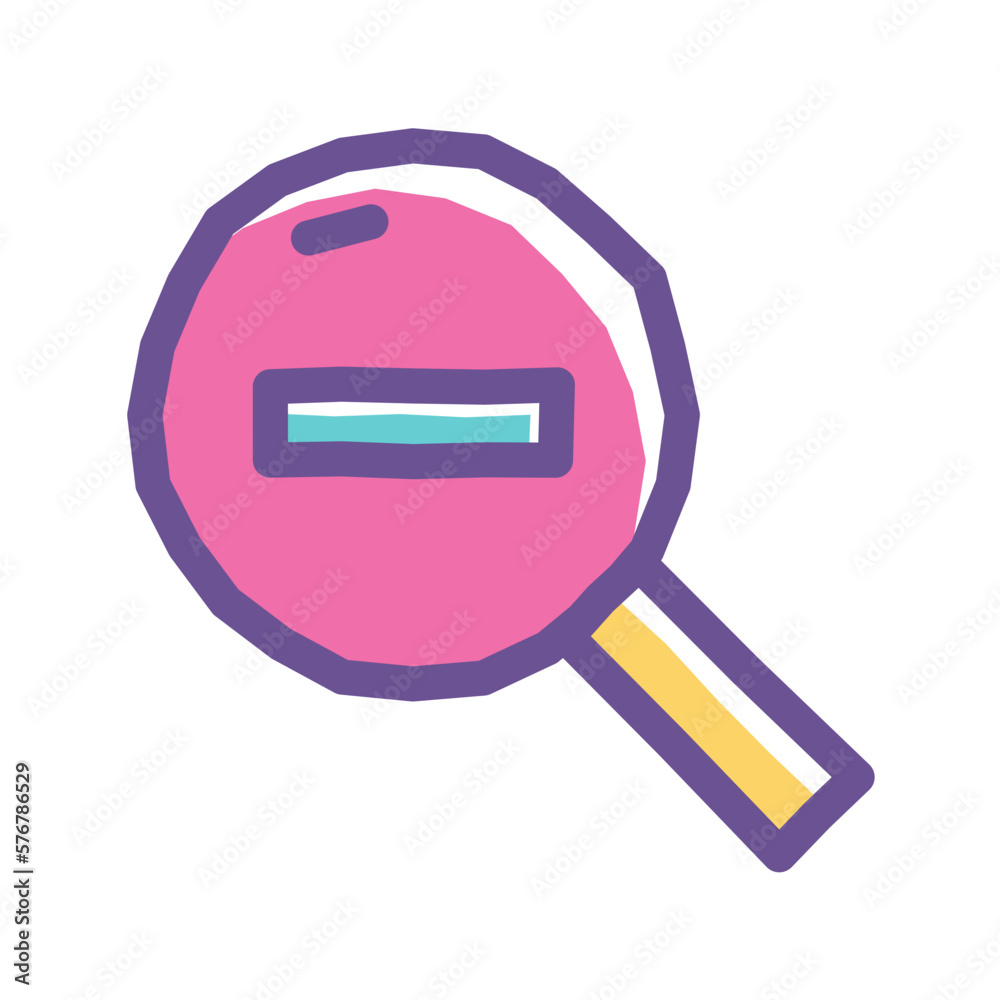 Colorful Basic UI Zoom Out Icons for Graphic Elements Stock Vector ...