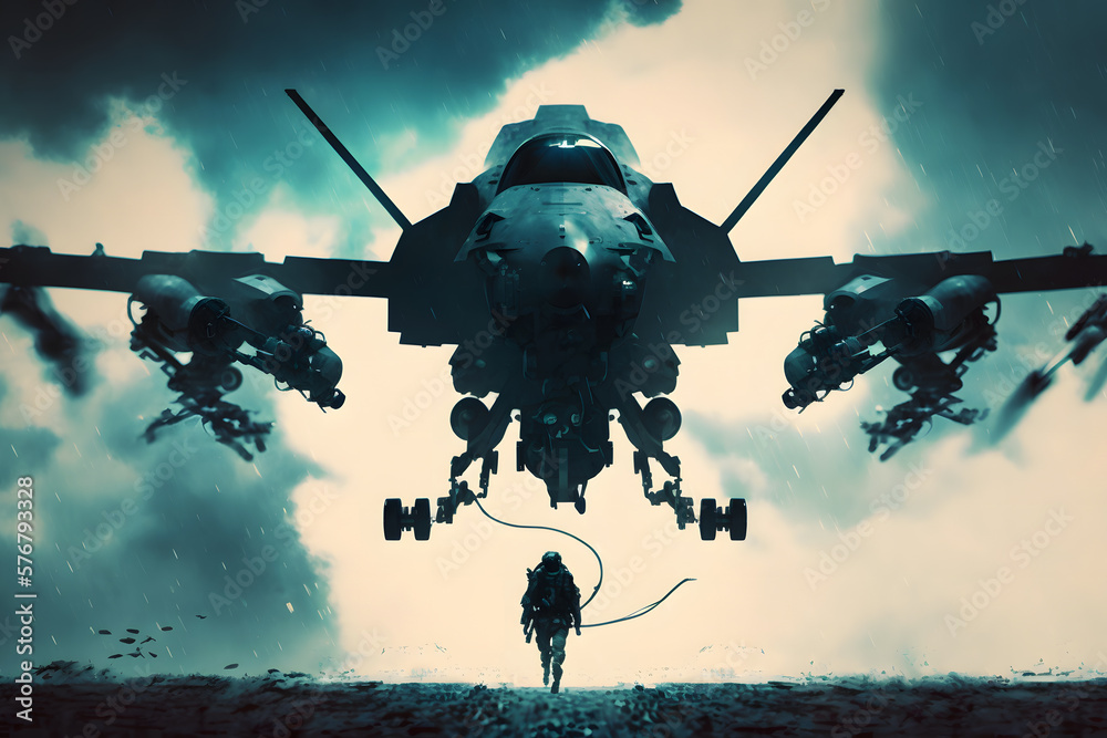 Soldiers are Using Drone for Scouting During Military Operation in the ...