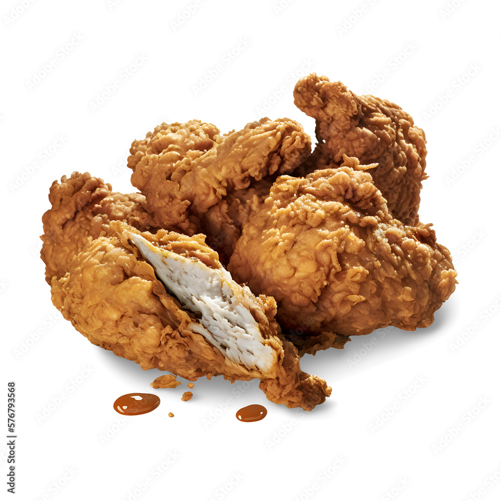 Chicken Fry Design Elements: A Transparent Background Graphic Design ...