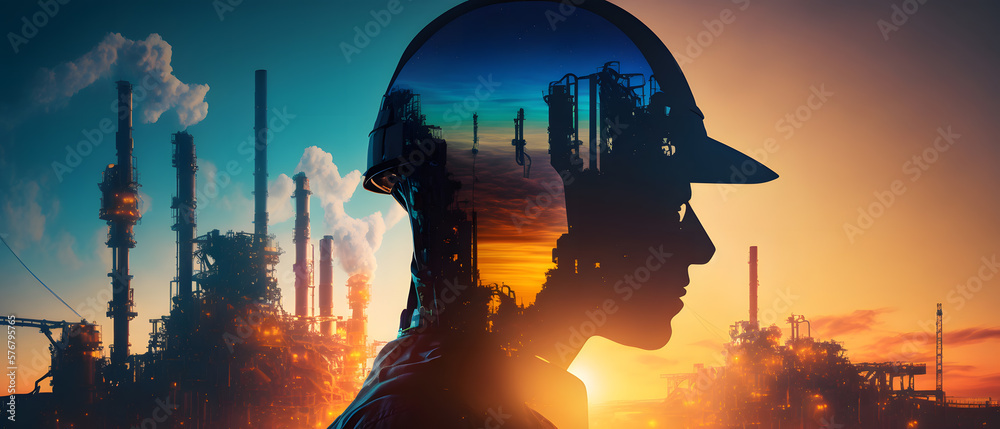 Petrochemical oil banner, gas electricity engineering project devotion ...