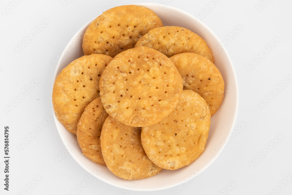 Namkeen Masala Mathri Also Called Matthi Mathiya Mathi Farsi Poori Farsan Pharsaṇ Or