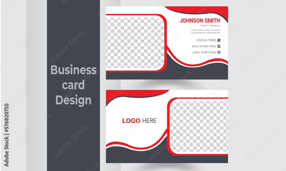 Company presentation card. Vector business card template. Visiting ...