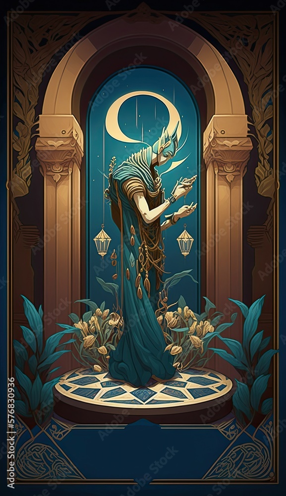 The Egyptian God, Osiris – God of Death in Ancient Egypt. AI generative ...