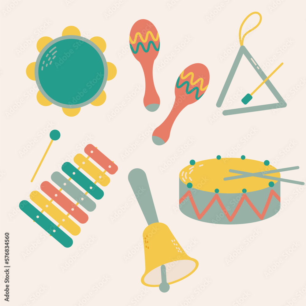 Triangle Instrument Cartoon