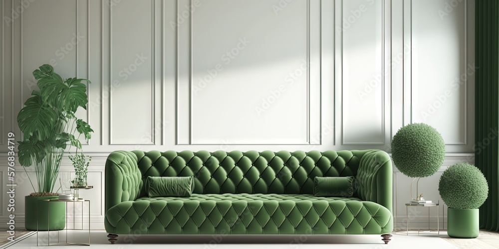 This living room has a bright and spacious atmosphere, with a modern ...