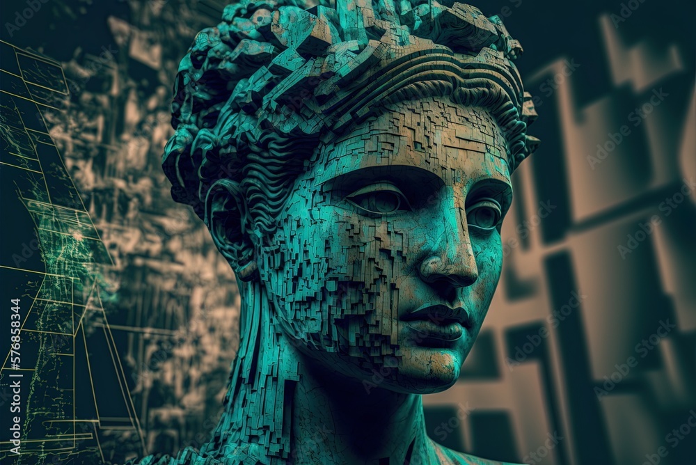 A Distorted Likeness Of A Classical Sculpture Artificial Intelligence Virtual Reality Deep