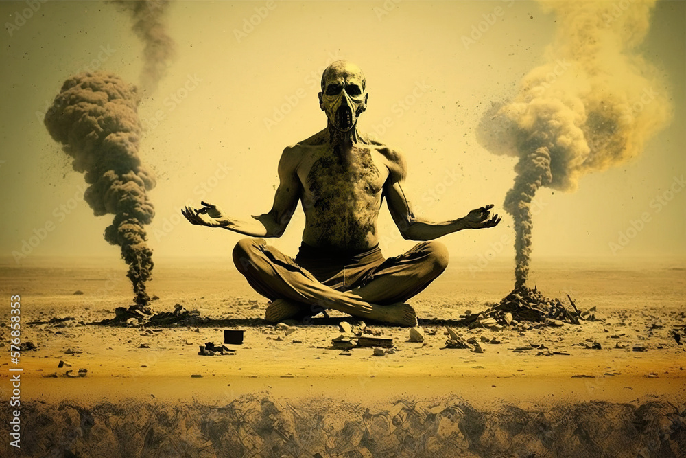 Yoga made of radioactive dust, concept of Radioactive Transformation ...