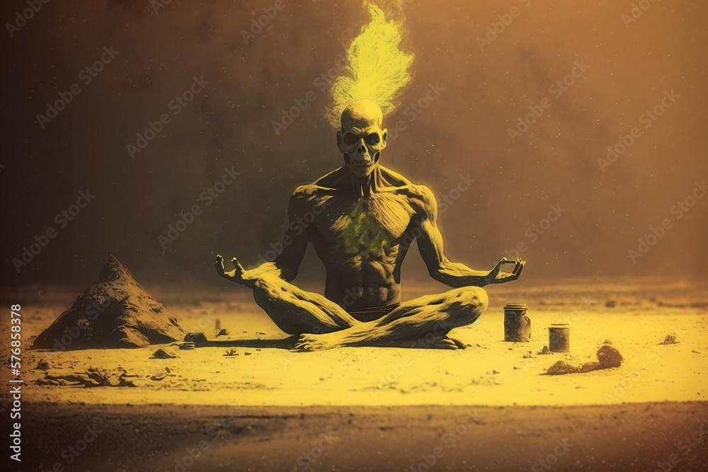 Yoga made of radioactive dust, concept of Radioactive Transformation ...