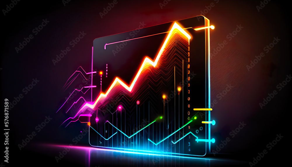 abstract financial business graph chart analysis stock, forex and ...