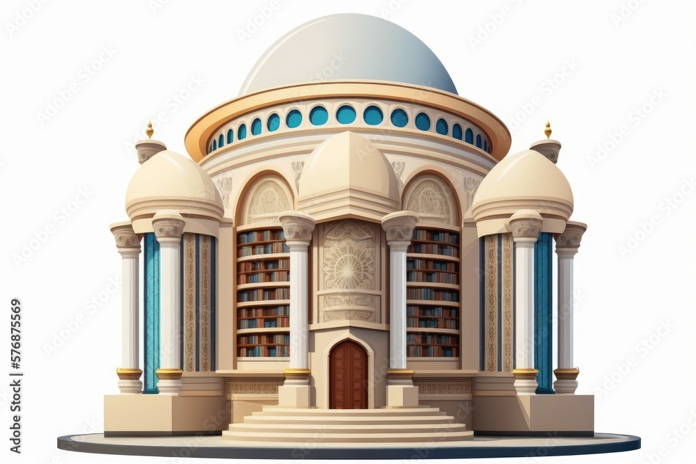 The Scroll Monument of the House of Wisdom Library, Sharjah University ...