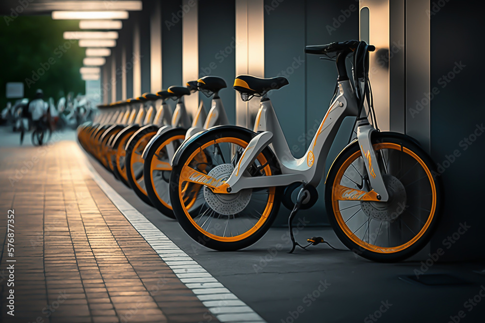 Personal mobility DDTR shared bikes and e-bikes, shared e-scooters, electric city transport ...