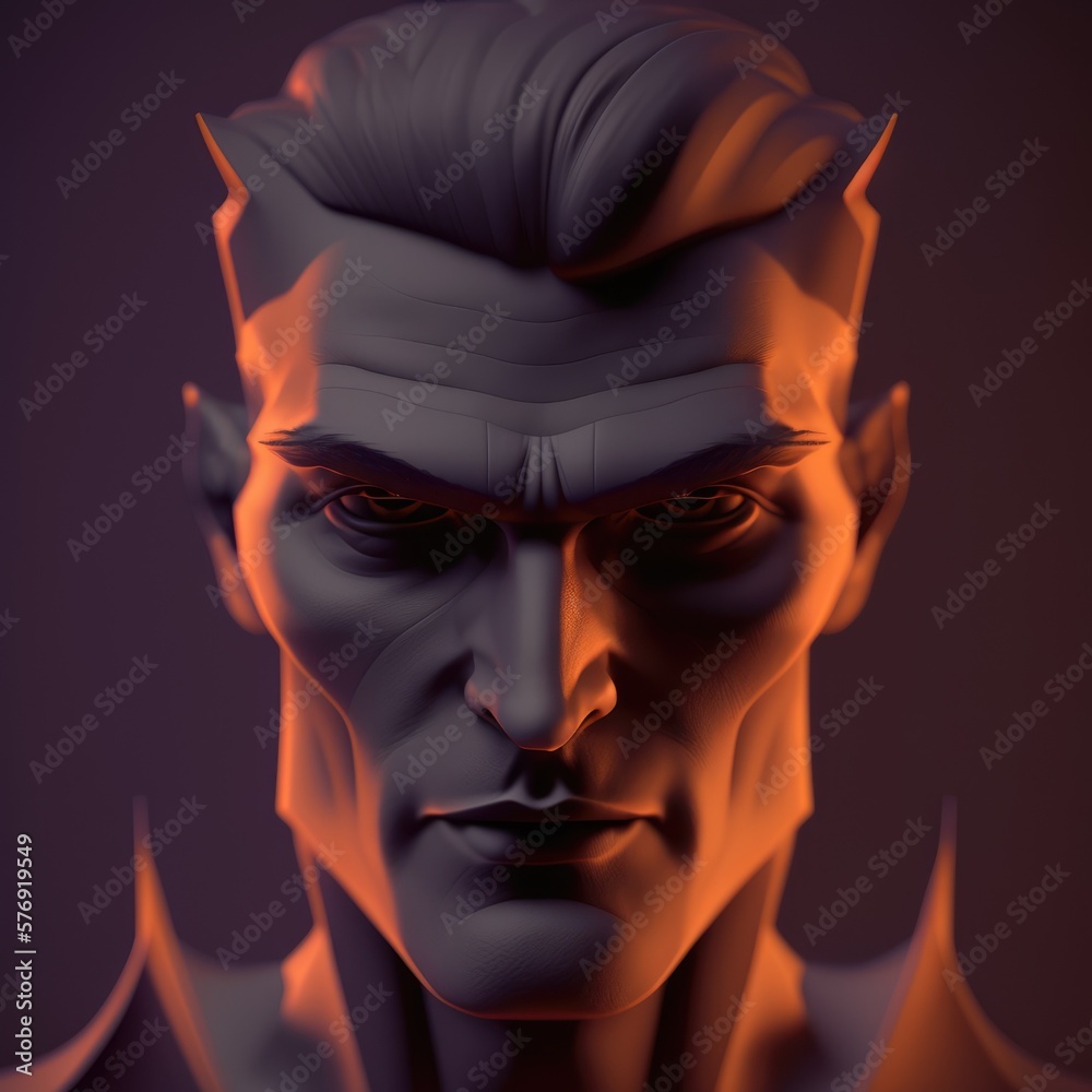 The Mysterious: man with a dark and enigmatic gaze, exuding a sense of ...