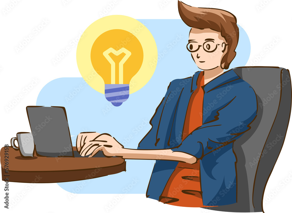 Software engineer png graphic clipart design Stock Illustration | Adobe ...