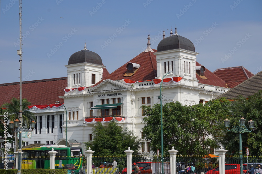 Bank Indonesia heritage building in Malioboro, Yogyakarta. Bank ...