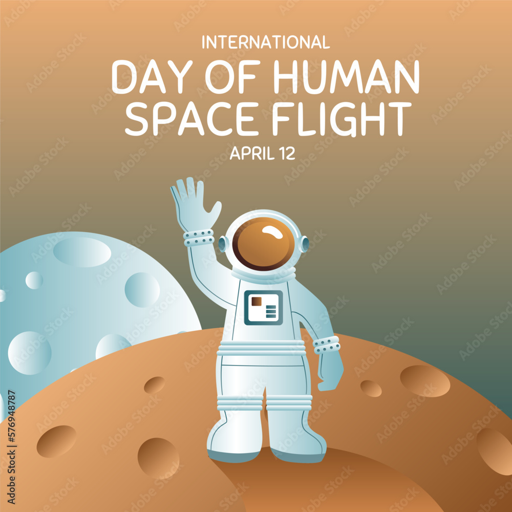 Vector illustration of a rocket launching into space, as a banner ...