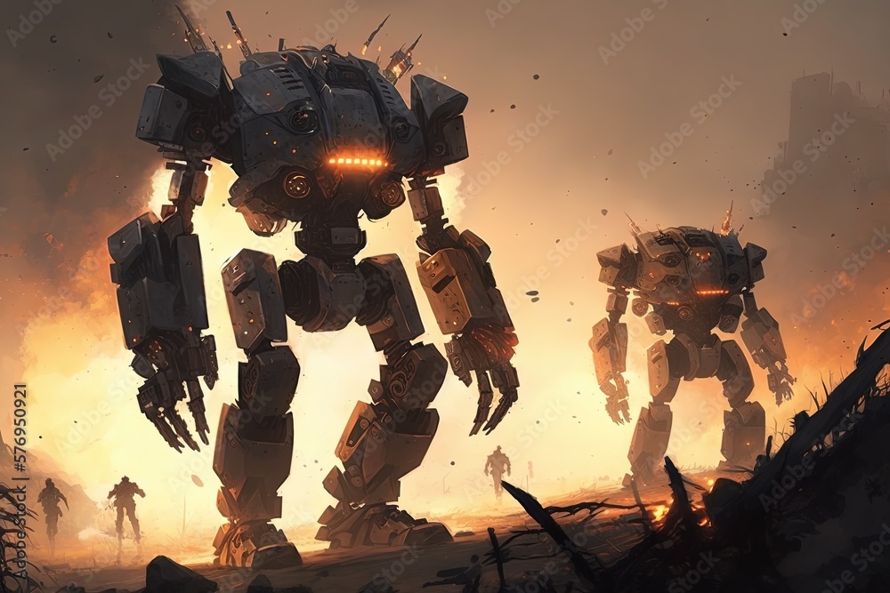war robots invading a country. An extremely plausible and dramatic take ...