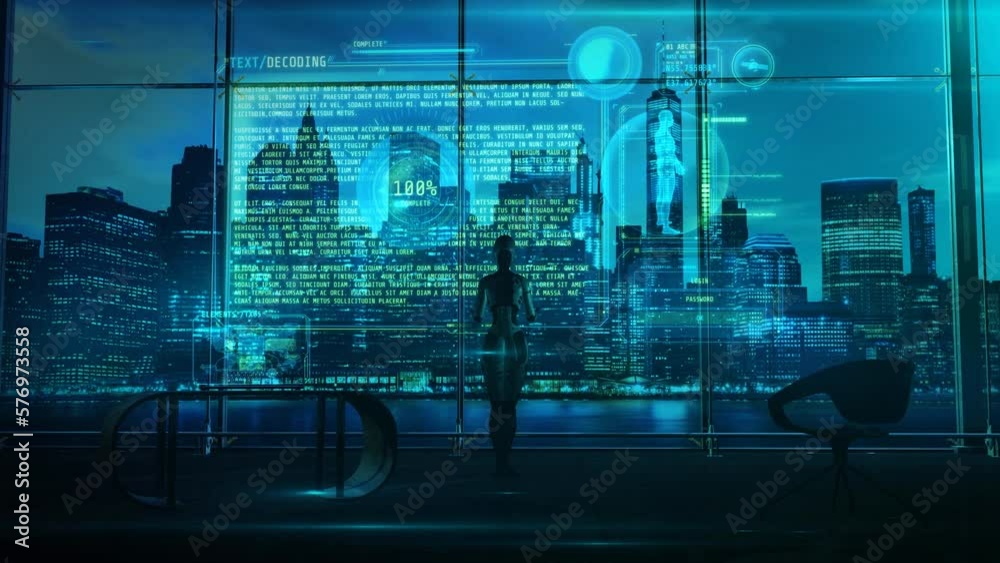 Human Body, Futuristic Robot Artificial Intelligence Humanoid Ai Data ...